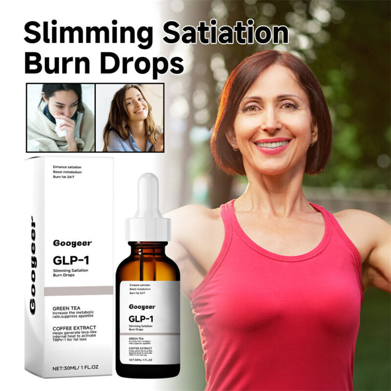 GLP-1 Weight Loss Fat Burner Drops Diet Supplement Slimming Drops 30 ML ...