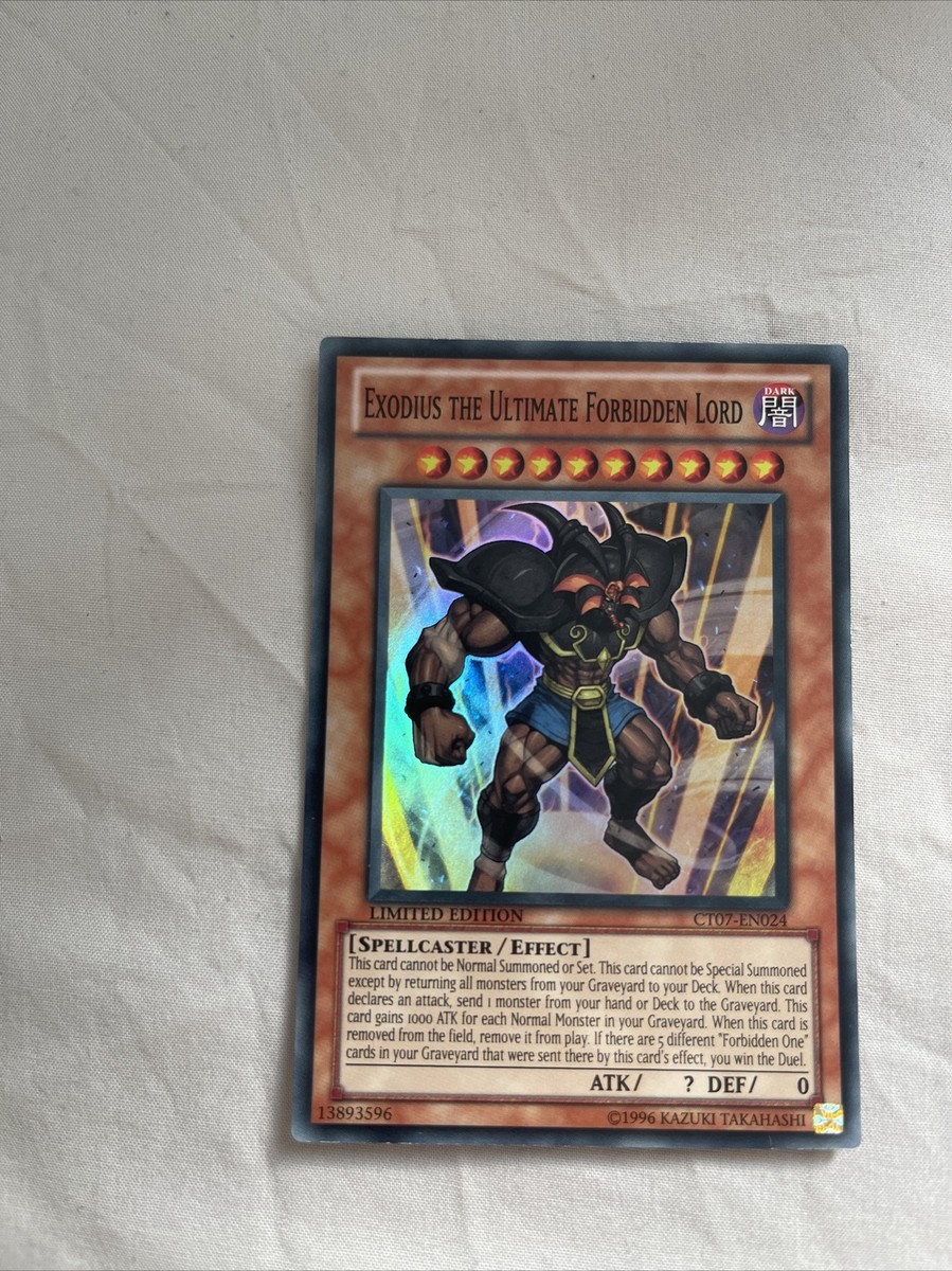 Exodius The Ultimate Forbidden Lord Super Rare Limited YGOrganization