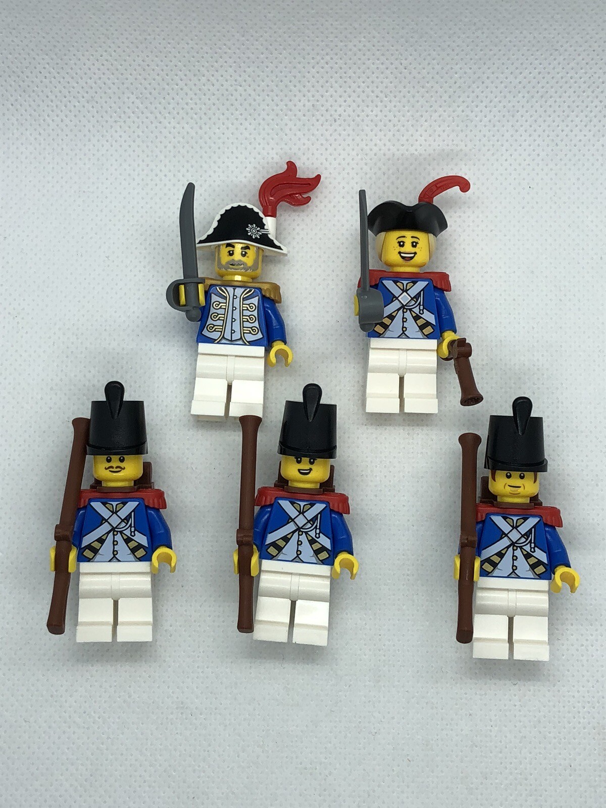 5 X NEW LEGO Imperial Bluecoat Soldier Minifigures Governor Figs ...