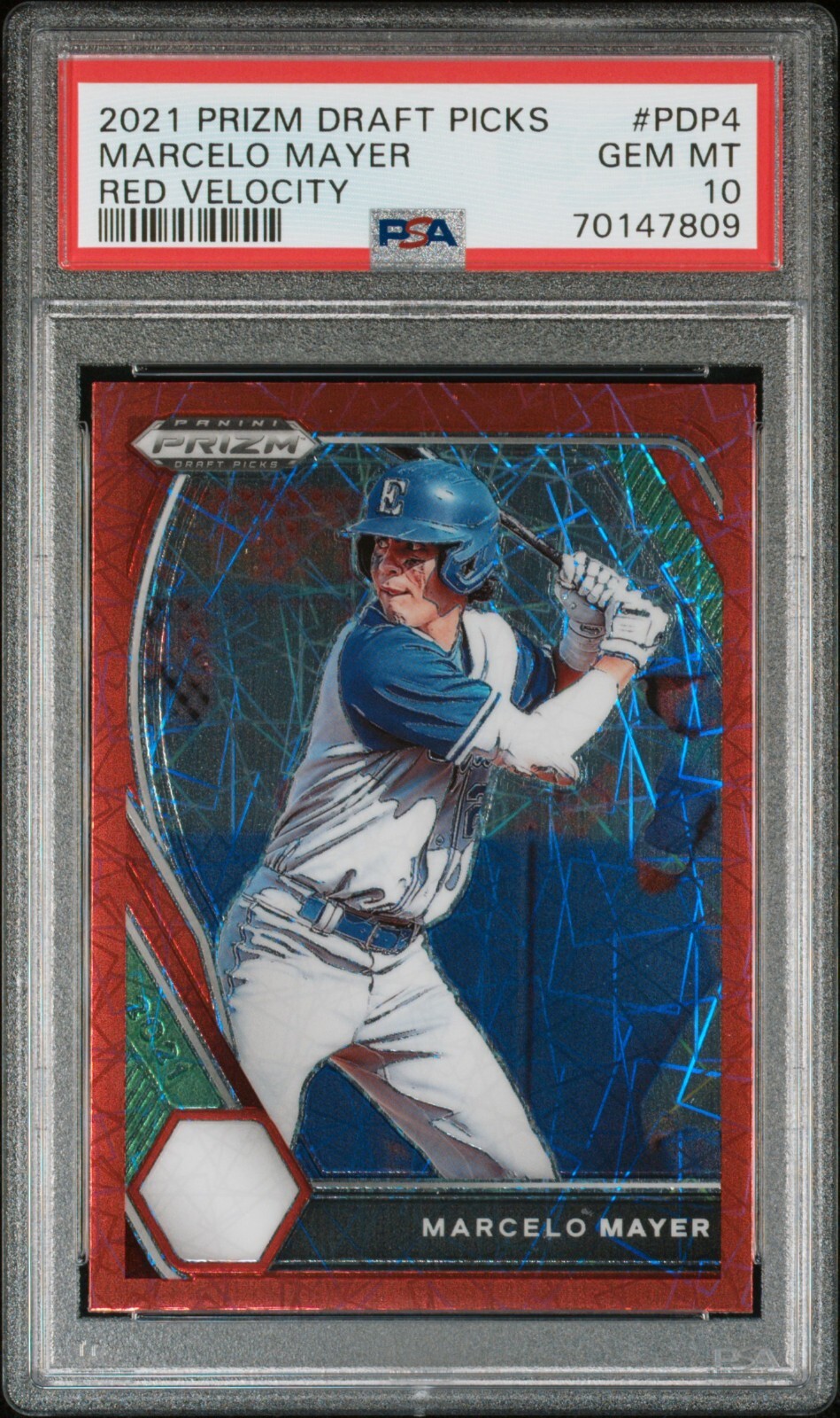 2021 Panini Red Velocity Prizm Marcelo Mayer RC Rookie PSA 10 (POP 1 ...