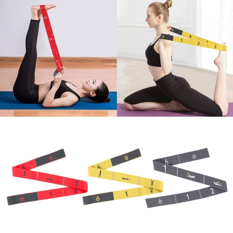 Yoga Elastic Stretching Belt Pull Strap Stretch Belt for Fitness Sports ...