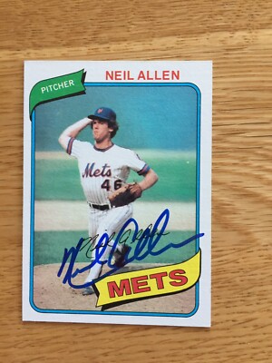 Mets Neil Allen signed 1980 Topps card | eBay