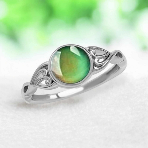 Elegant Color Changing Temperature Emotions Mood Stone Ring | eBay