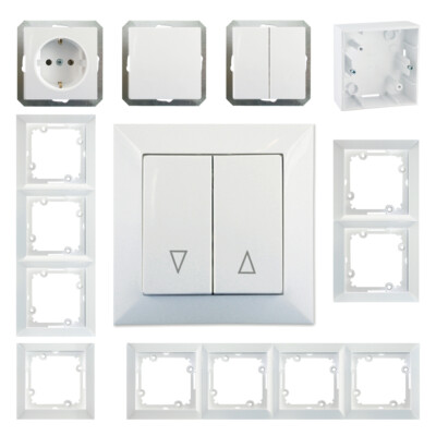 Rolladenschalter Rolloschalter oder Rahmen AP Aufputz UP Unterputz nach ...