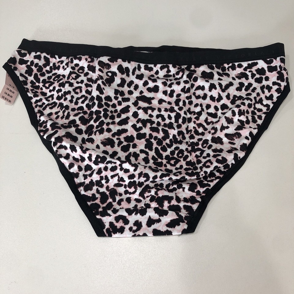 Victoria's Secret Pink Leopard Print High Leg Brief Underwear Medium | eBay