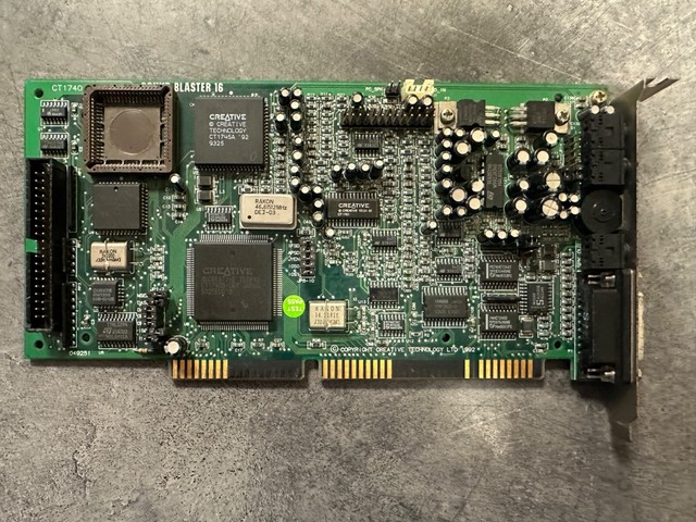 CT1740 Creative Labs Sound Blaster 16 Sb16 ISA Card for sale online | eBay