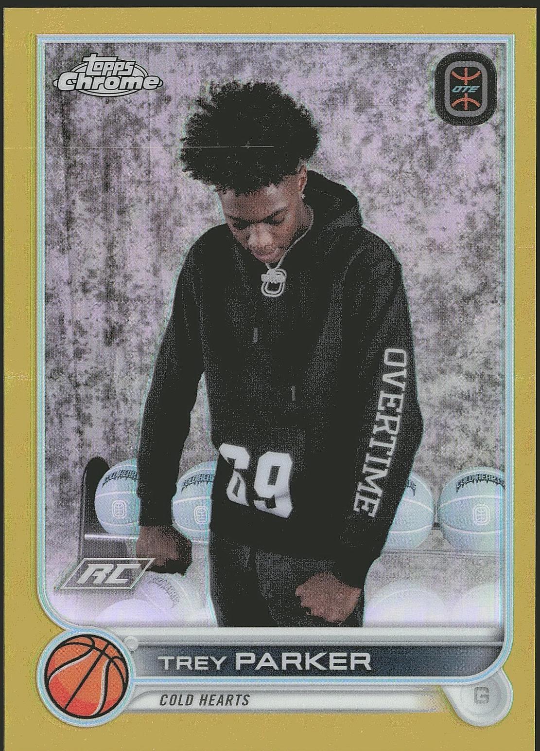 2022-23 Topps Chrome OTE Overtime Elite - Trey Parker #33 Gold ...