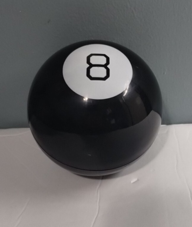 Vintage 1980s Magic 8 Eight Ball Classic Mattel Toy Fortune Teller ...
