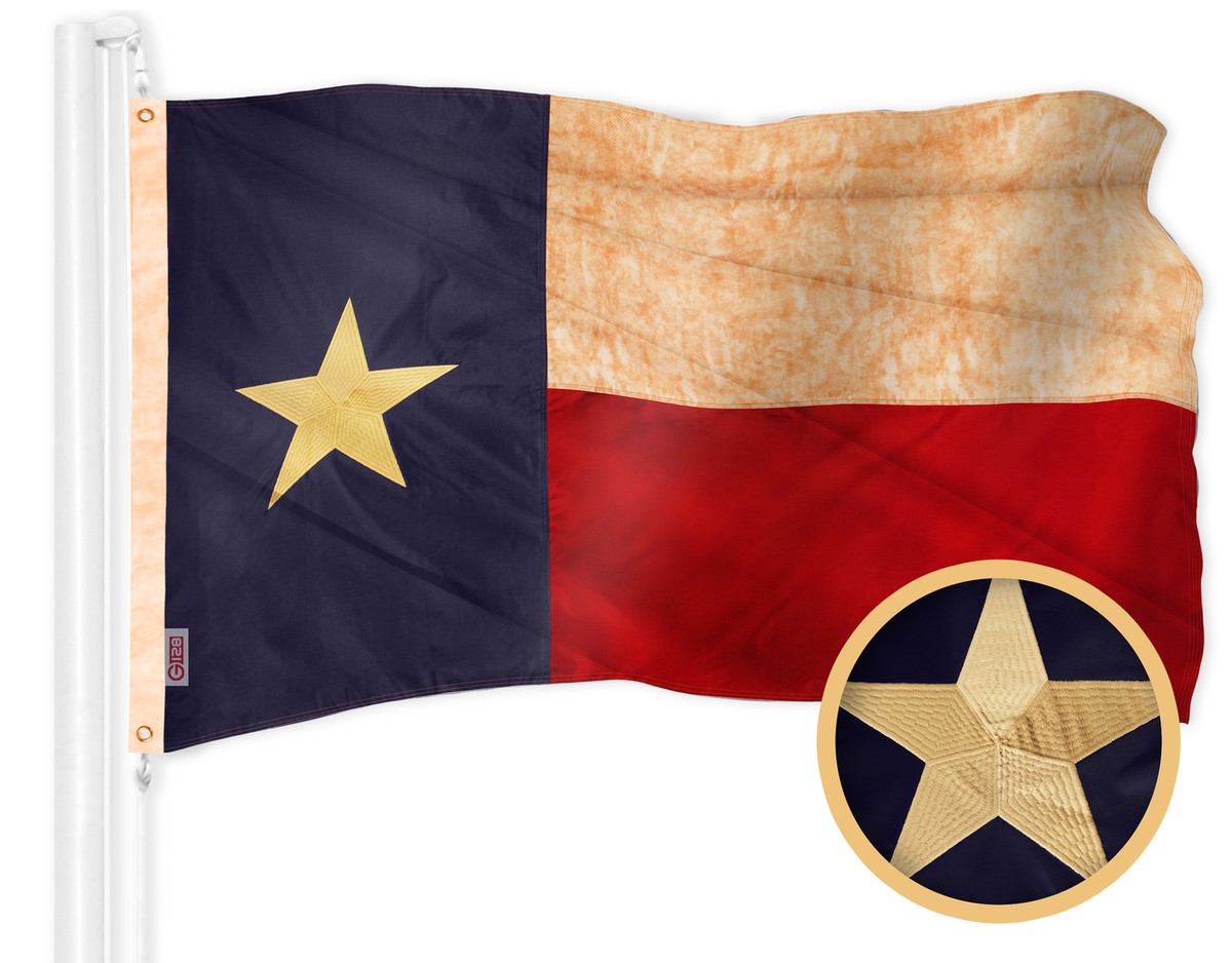 Old Looking Texas Flags Vintage TEXAS Flag ~ 78 To 114 Years Old