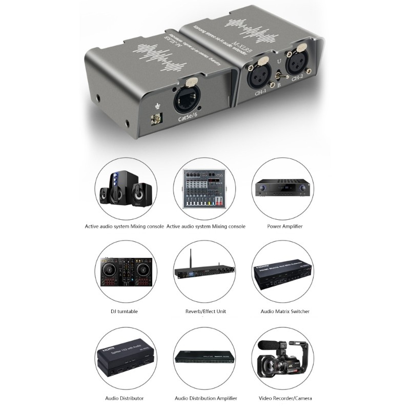 Expert Sound Link XLR RJ45 Connection 1000m Indication Stability Live ...