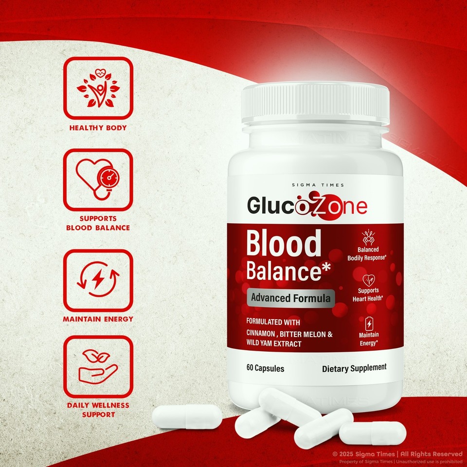 (5 Pack) Glucozone - Gluco Zone Advanced Blood Health Support Formula ...