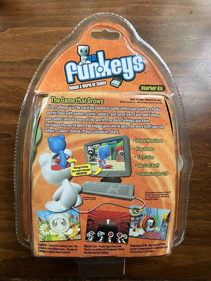 2007 UB Funkeys Starter Kit with Lotus, Bones, Scratch and Twinx - New ...