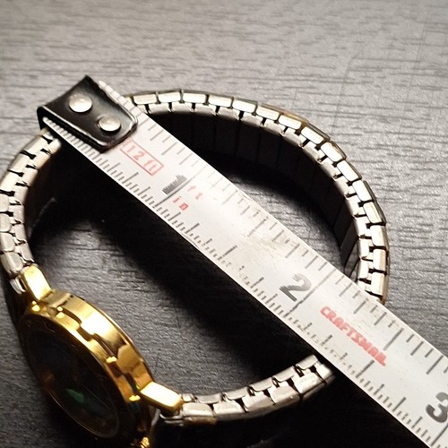 Vintage Women's JACQUES COUTURE Gold Tone Abalone Shell Bracelet Watch ...