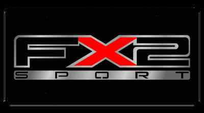 New Ford FX2 Sport Red Logo Acrylic License Plate | eBay