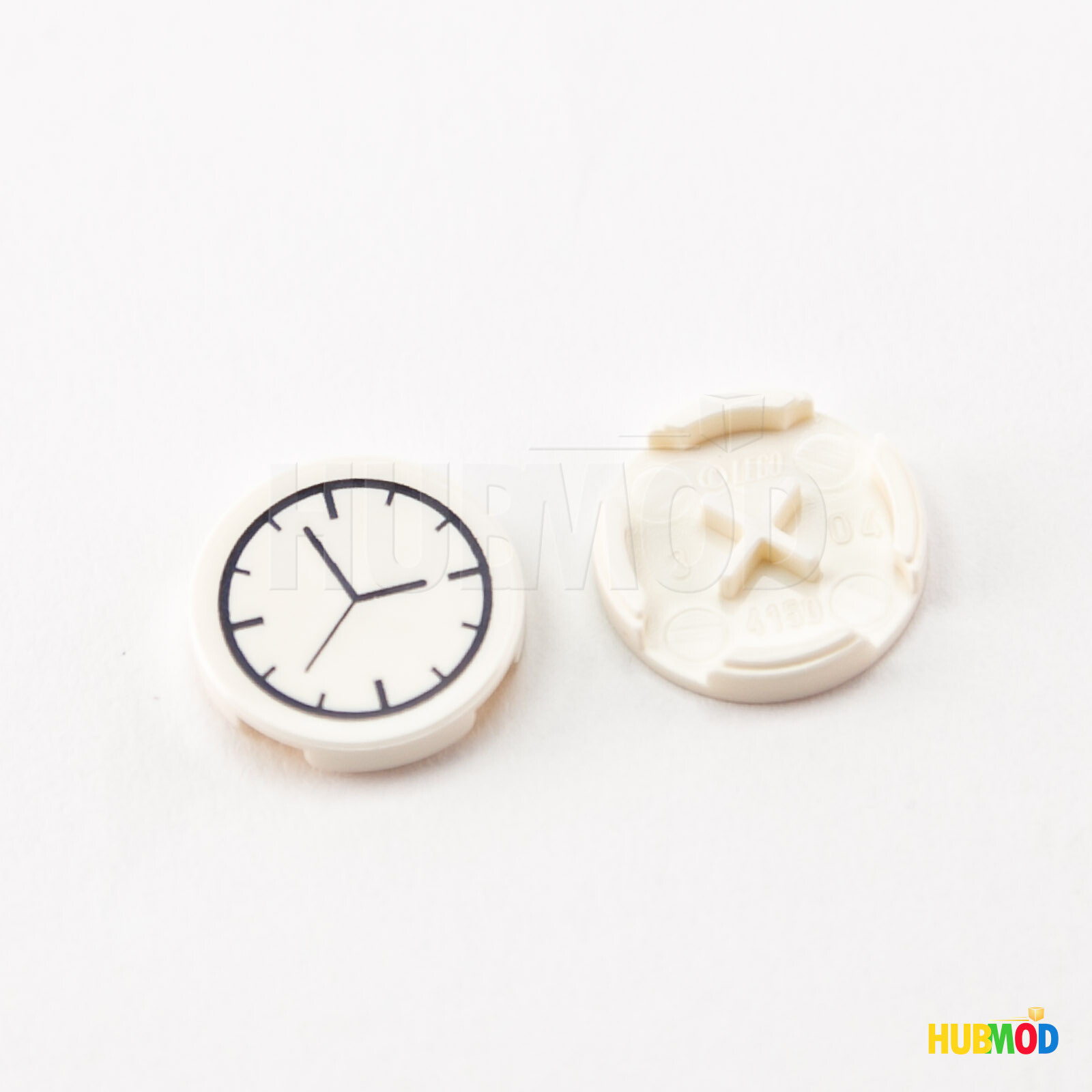 Lot of 4 LEGO White Clock Tile 2x2 Round Decorated Wall Kitchen City Town Time | eBay