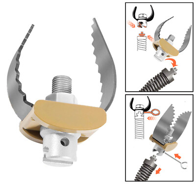 52812 2" C-Cutter Drain Cleaning Auger Fits Ridgid Sectional Cables C-4 ...