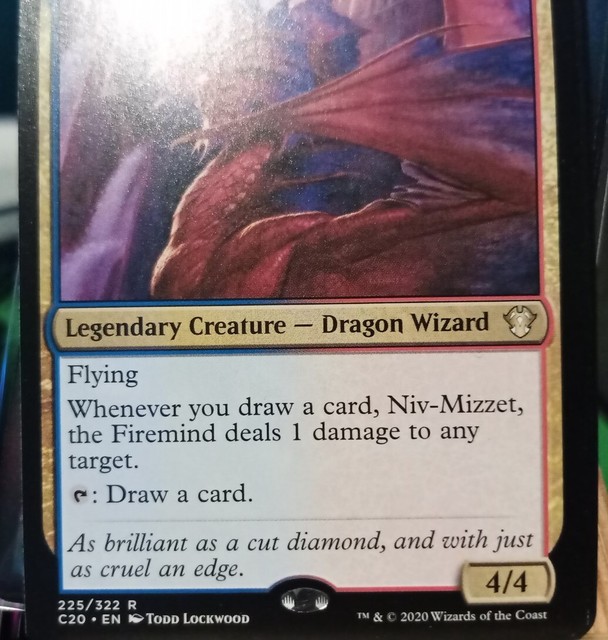 MTG Niv-Mizzet, the Firemind Commander 2020 225/322 Regular Rare for ...