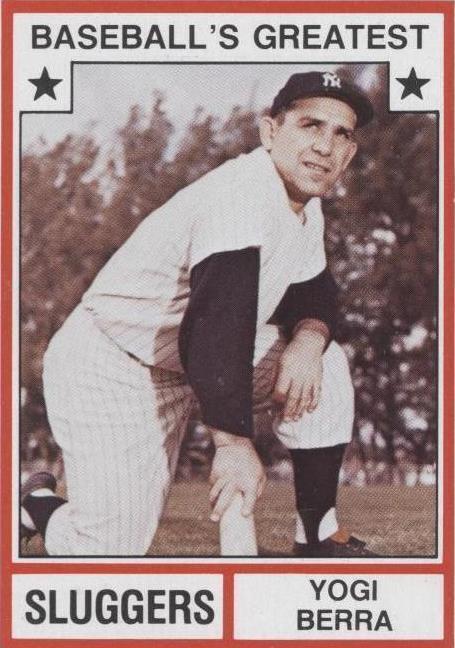 1982 TCMA Baseball's Greatest - Sluggers Yogi Berra #1982-15 Tan Back ...