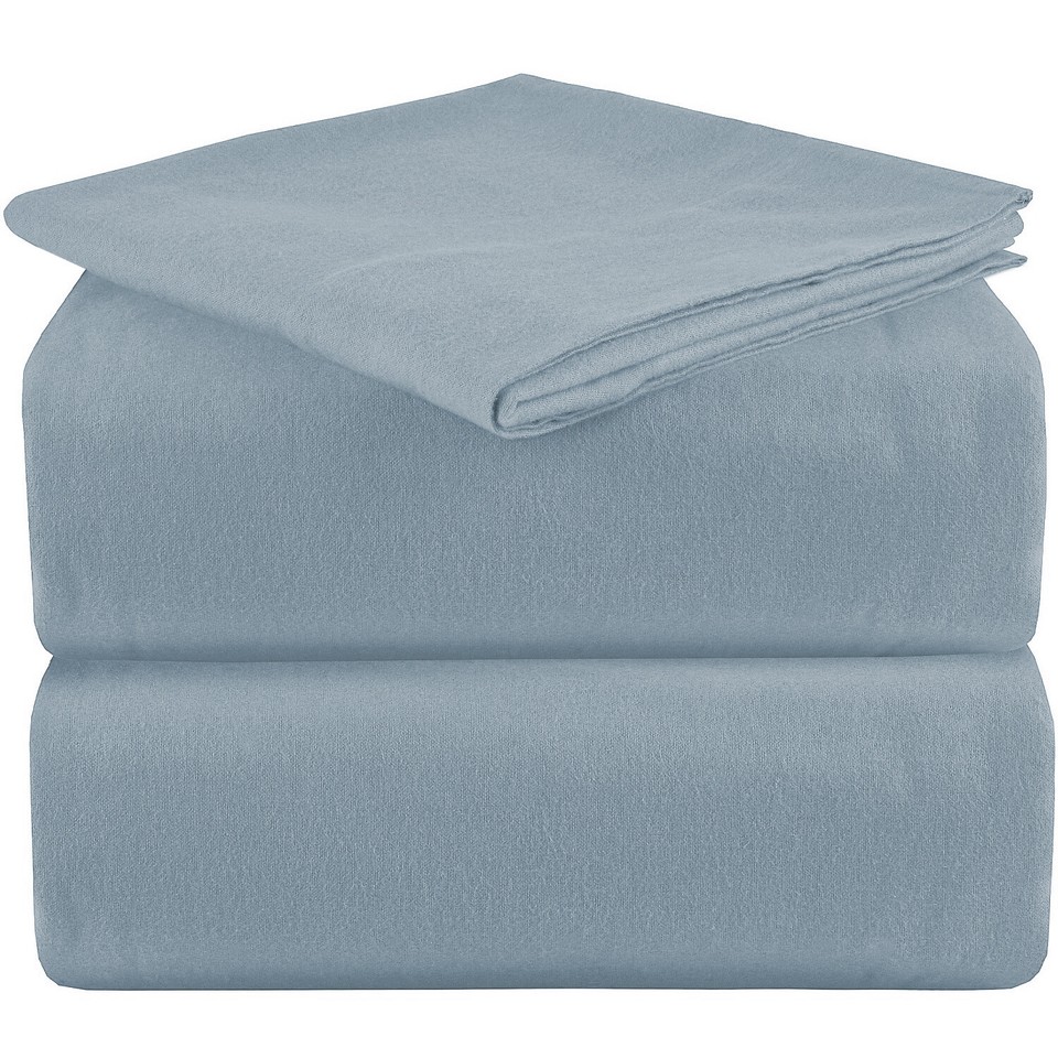 Mellanni Heavy Flannel Sheet Set 180GSM, Deep Pocket 100% Cotton Sheets ...