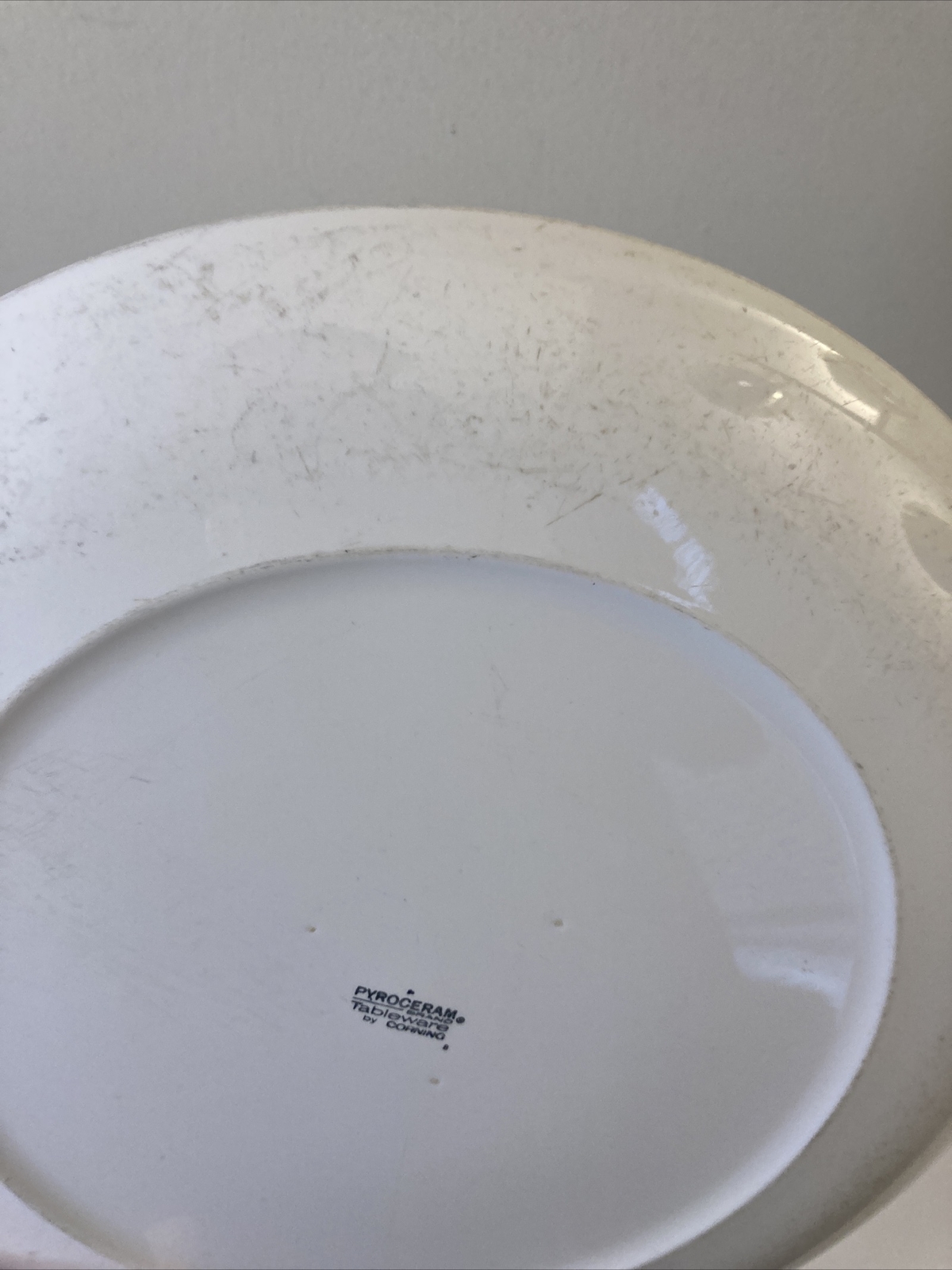 Vintage Pyroceram Tableware by Corning 10" Plate WW 1 Fighter Pilot ...