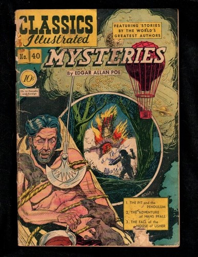 CLASSICS ILLUSTRATED #40 POOR (O) HRN40 (MYSTERIES) | eBay