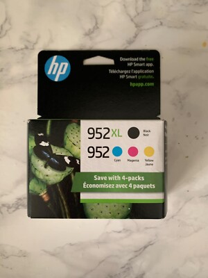 HP Genuine OEM 952XL Black 952 Color Ink | eBay