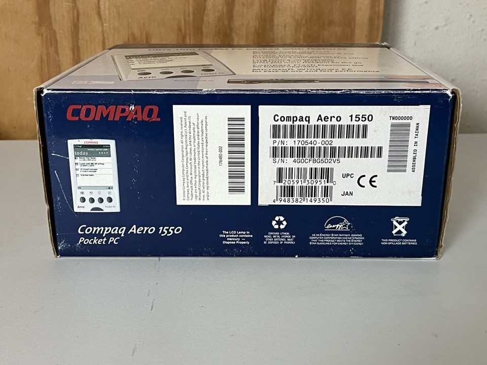 NEW! Compaq Aero 1550 16 MB 2 Color Handheld Pocket PC - Windows CE ...