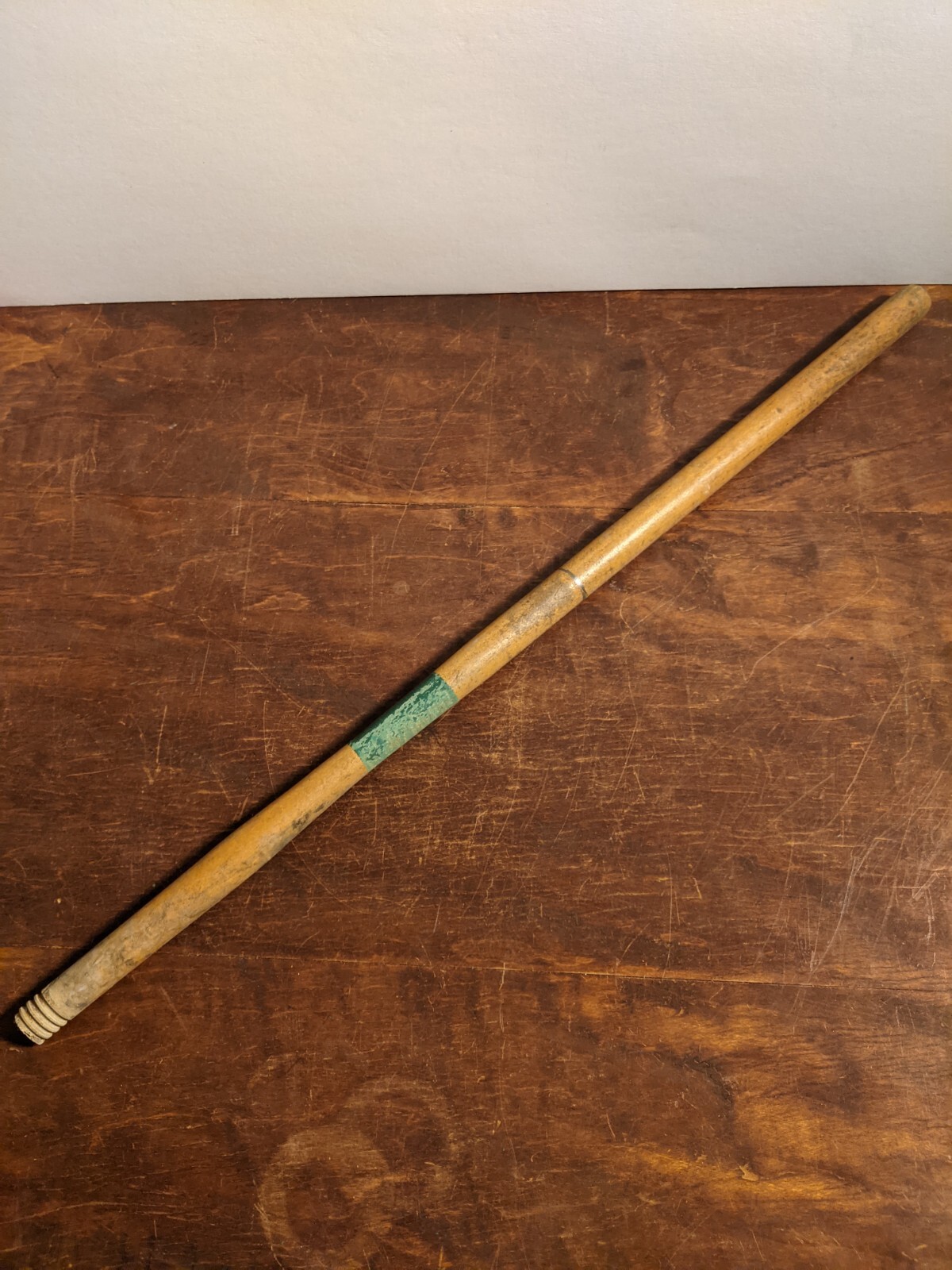 Vintage 1 Stripe Croquet Mallet Handle Stick Wooden Replacement Only NO ...