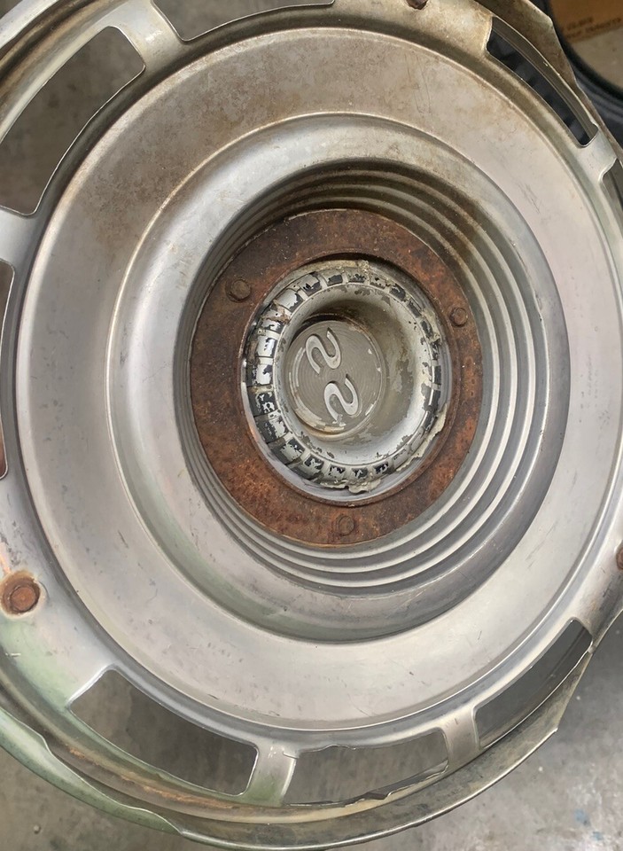14” SS Wheel Cover Hub Caps Impala Chevy II Camaro Nova 1963 1964 1965 ...