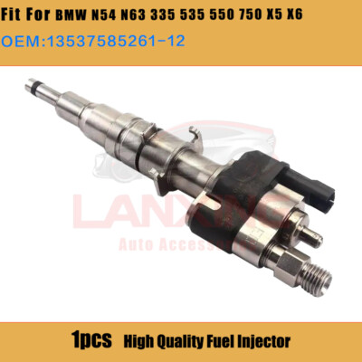 1pcs OEM 13537585261-12 Fuel Injector For BMW N54 N63 335 535 550 750 ...