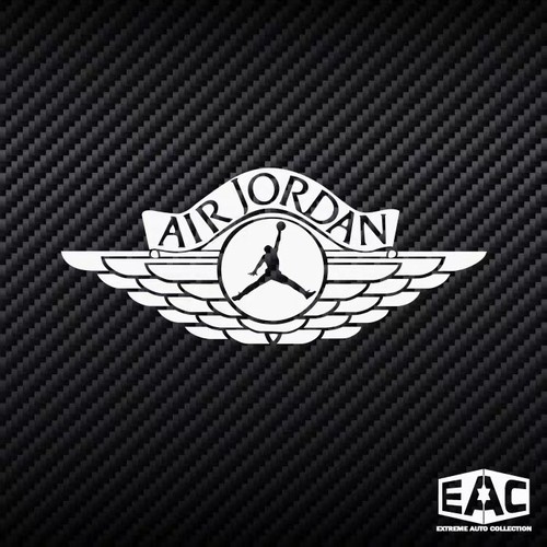 Air Jordan Jump Man Logo Laptop Car Auto Window Sticker Vinyl Decals 9* ...