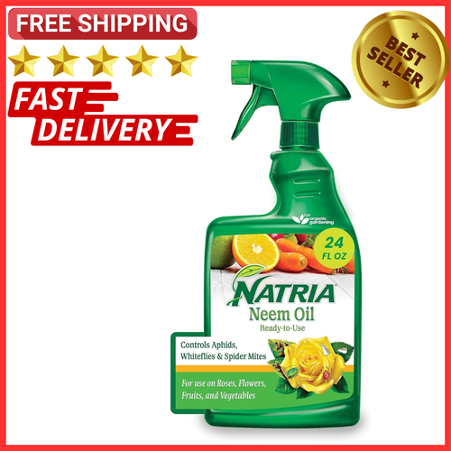 Natria 706250A Neem Oil Spray for Plants Pest Organic Disease Control ...