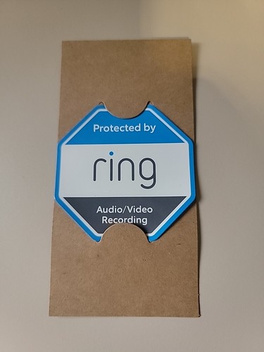 Ring Doorbell Sticker Decal OEM Video Security Camera Door Window ...