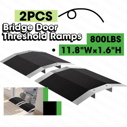 VNN 2PCS Bridge Door Threshold Ramps Aluminum Ramps for Wheelchairs ...