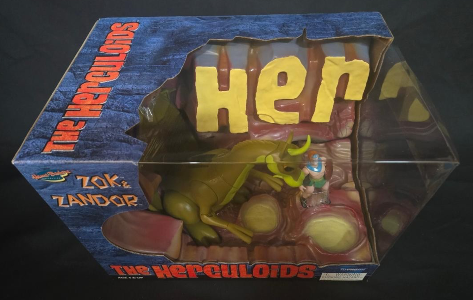 THE HERCULOIDS~ZOK & ZANDOR~DELUXE FIGURE SET~HANNA BARBERA~TOYNAMI ...