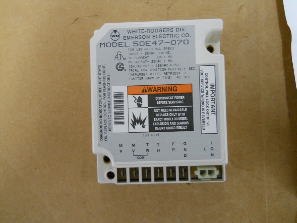 NEW OEM White Rodgers 50E47-070 Furnace Control Circuit Board | eBay