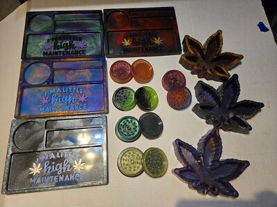 Epoxy Marijuana Trays, Leaf Ashtrays & Herb shredders | eBay