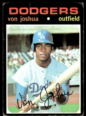 1971 Topps Von Joshua #57 Los Angeles Dodgers Baseball Card | eBay