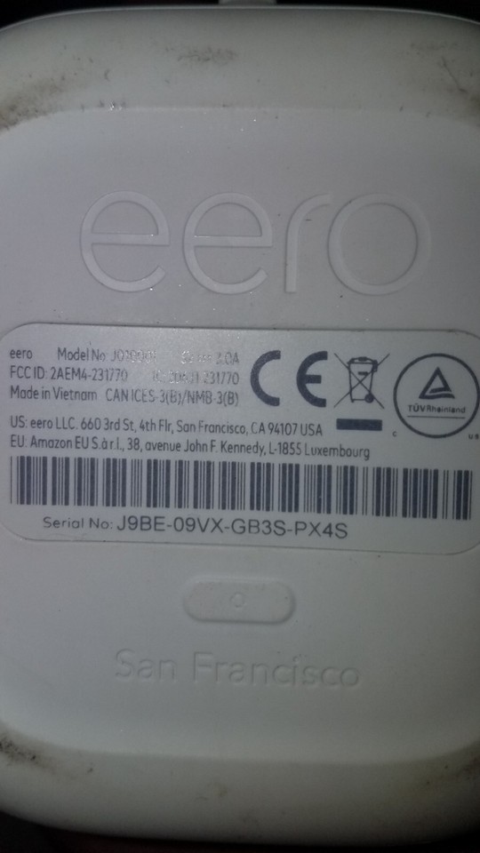Eero Wifi System j010001 3 pack UNTESTED | eBay