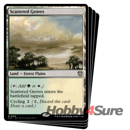 Scattered Groves X4 M/NM Magic MTG Outlaws Of Thunder Junction ...
