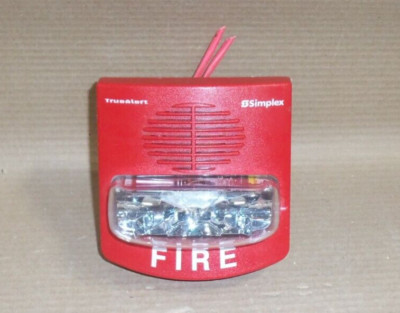 SIMPLEX 4906-9127 RED HORN/STROBE TRUEALERT FIRE ALARM | eBay
