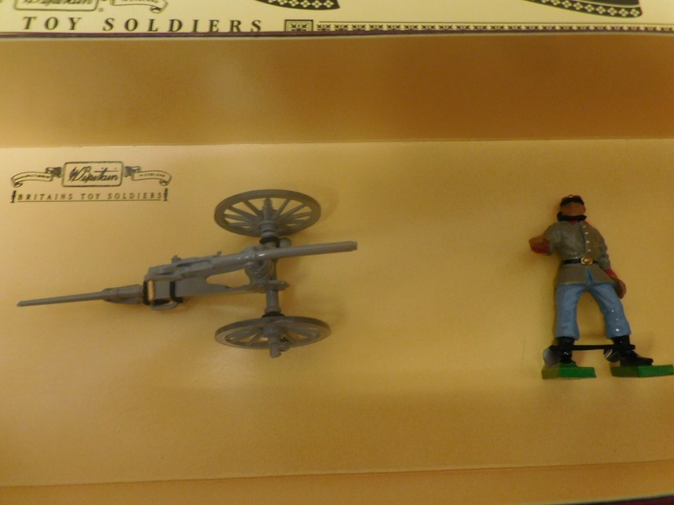 Britains American Civil War Confederate Soldiers & Machine Gun Set ...