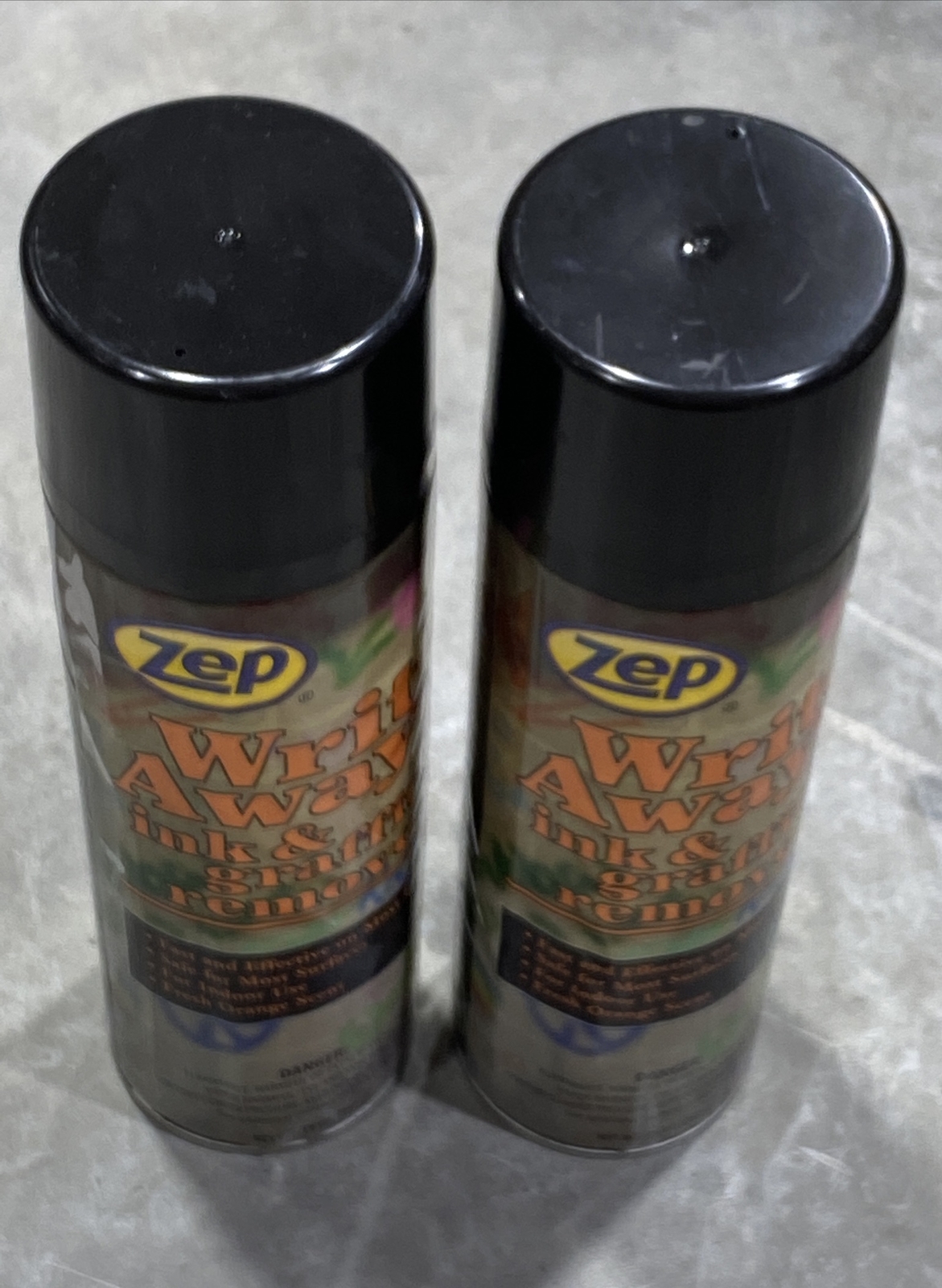 12 Cans Zep Write Away Vandal Mark Spray Paint Graffiti Remover 0324 ...