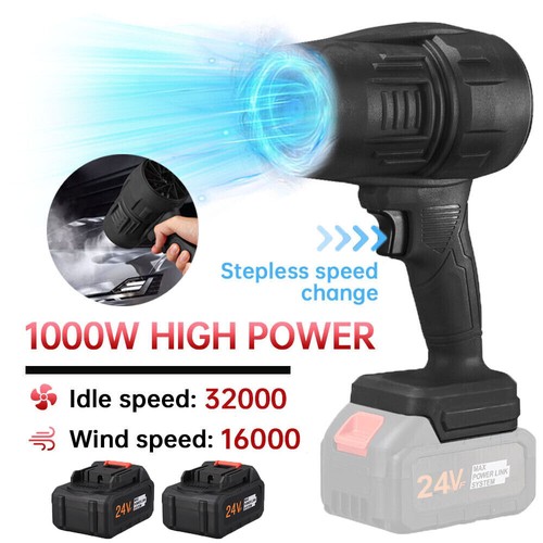 Cordless Leaf Blower - Handheld Turbo Jet Blower with Super Power With ...