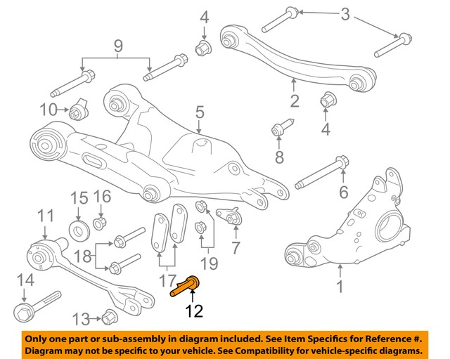 JAGUAR OEM 17-18 F-Pace Rear Suspension-Link Rod Bolt T2H16285 | eBay