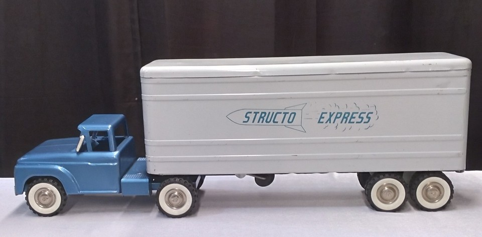 Vintage Structo Express Truck & Trailer Pressed Steel | eBay