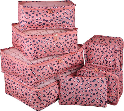 Vercord 7 Set Travel Packing Organizers Cubes Luggage One_Size, -Pink ...