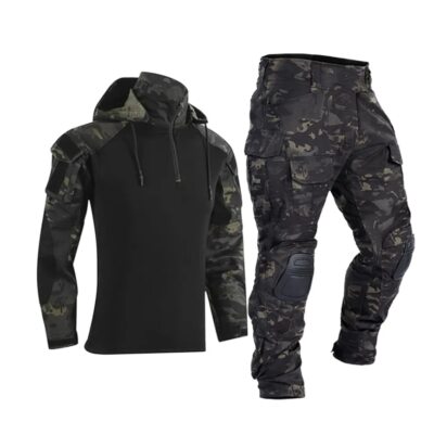 Military Uniform Multi Pockets Tactical Camouflage Shirts Cargo Pants ...
