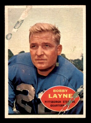 1960 Topps Football #93 Bobby Layne PR *e4 | eBay