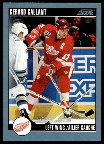 1992-93 Score Gerard Gallant Detroit Red Wings #119 | eBay